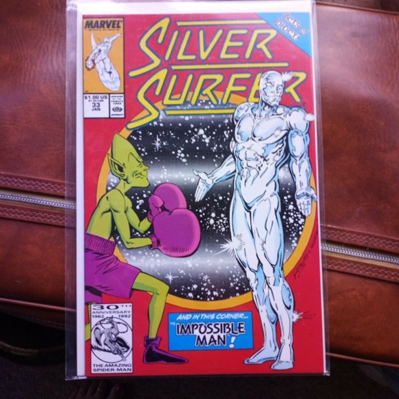Marvel | Other | Vintage Marvel Silver Surfer Comic Book 33 987 | Poshmark
